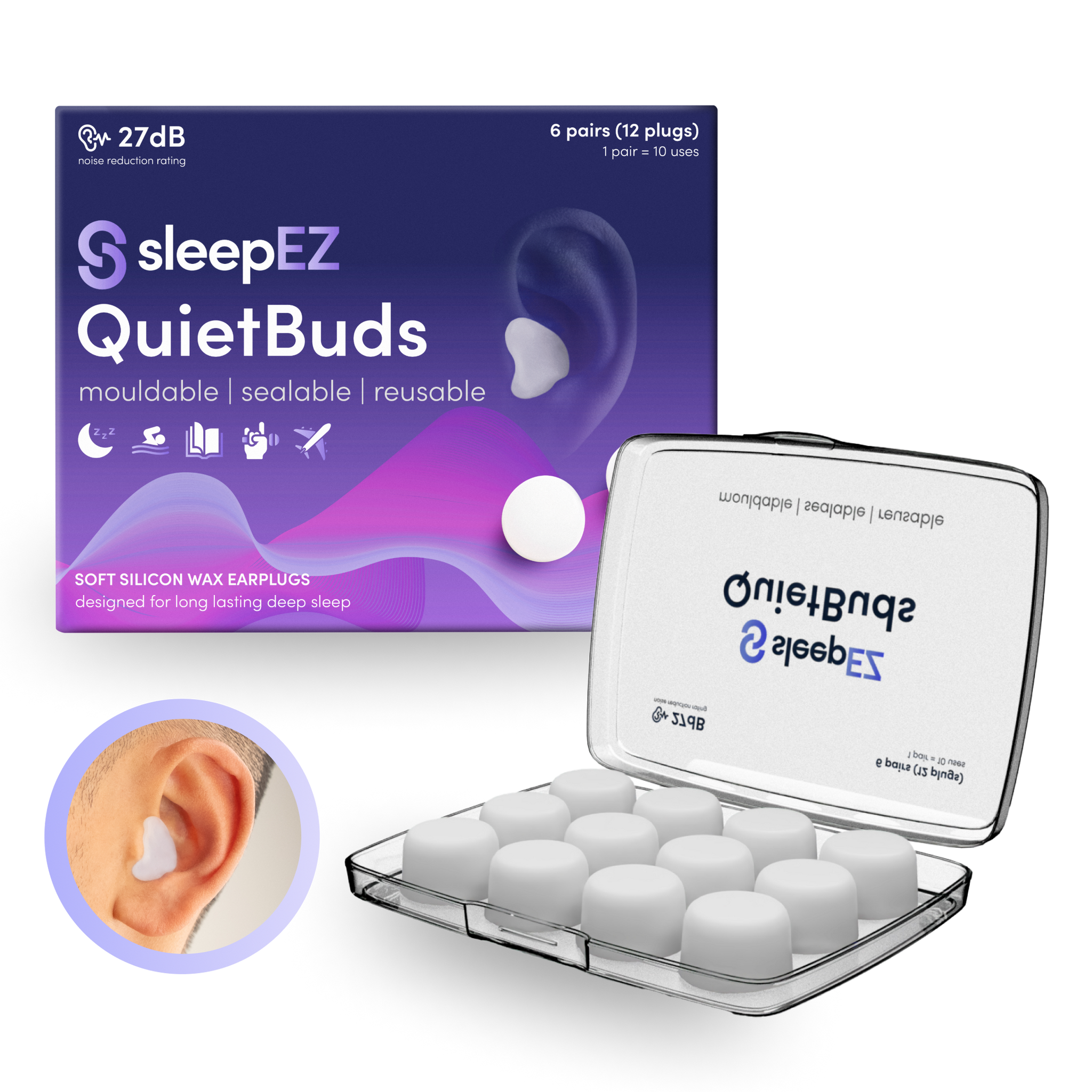 Best Earplugs for Sleeping - QuietBuds | SleepEZ Australia